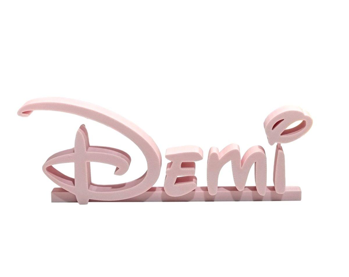 3D Printed Name Plate - Disney Inspired Font