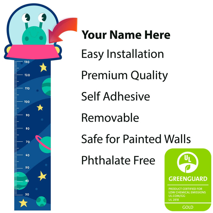 Personalised Alien Growth Wall Chart - Kids Height Chart – Printibly