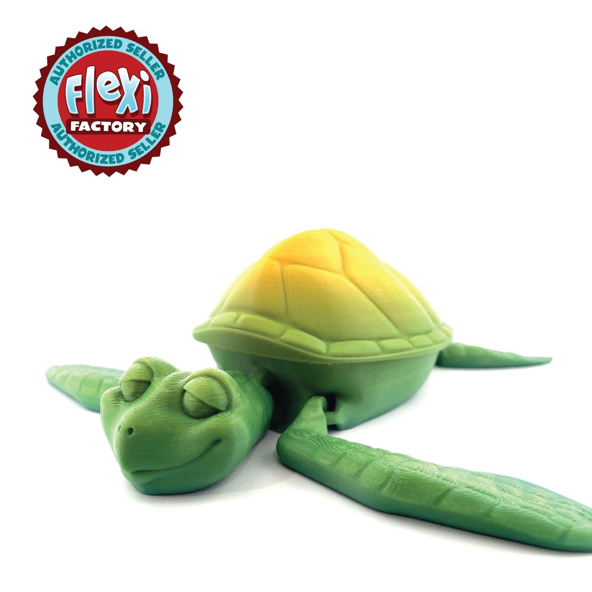 3D Printed Flexi Sea Turtle - Articulated Fidget Toy | Printibly