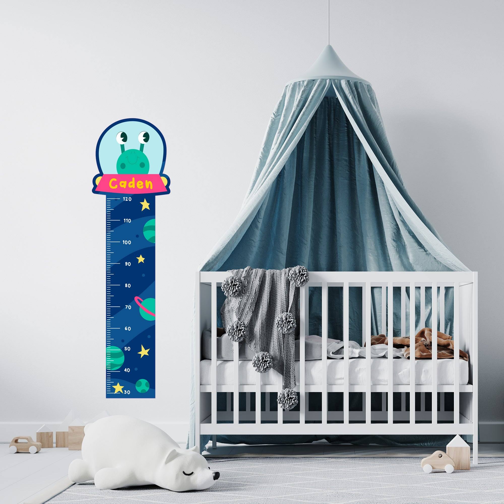 Personalised Alien Growth Wall Chart - Kids Height Chart – Printibly