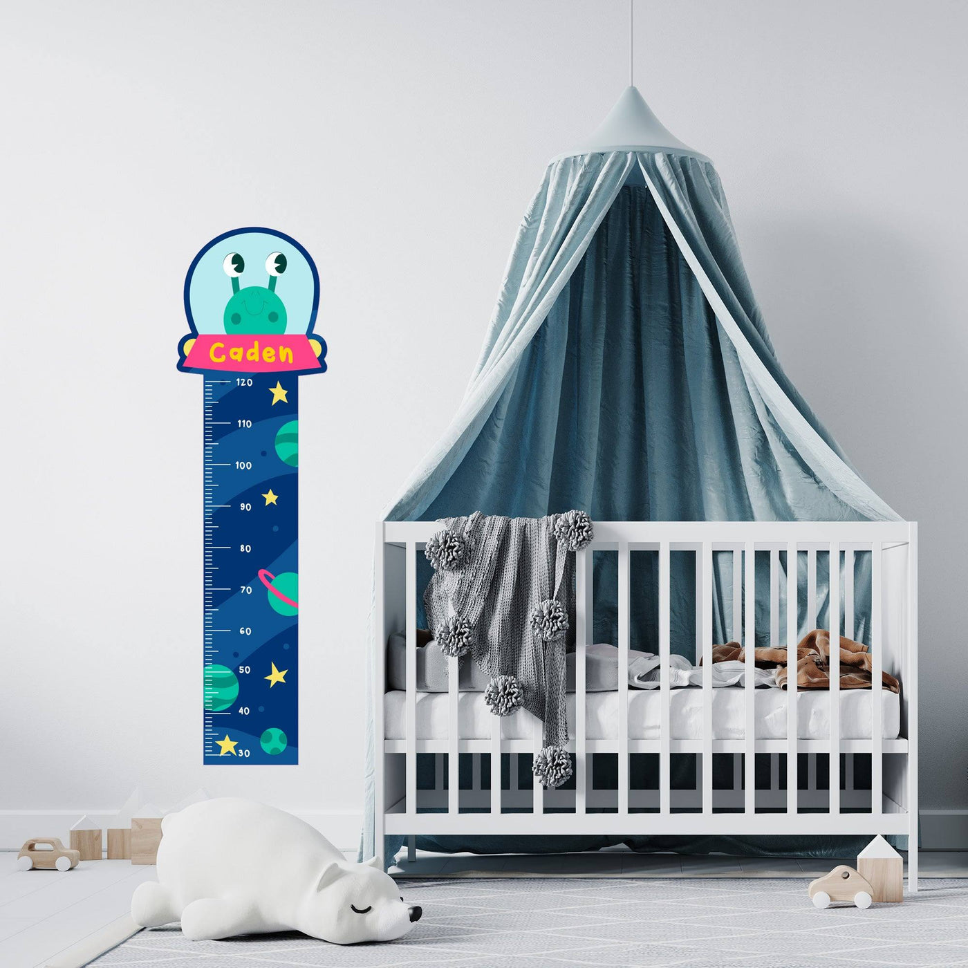 Personalised Alien Growth Wall Chart - Kids Height Chart